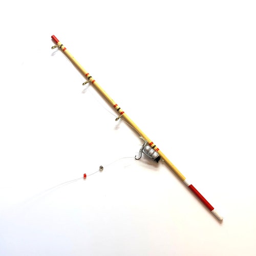 Miniature Fishing Pole Rod Dollhouse Sports Home Decor - Etsy