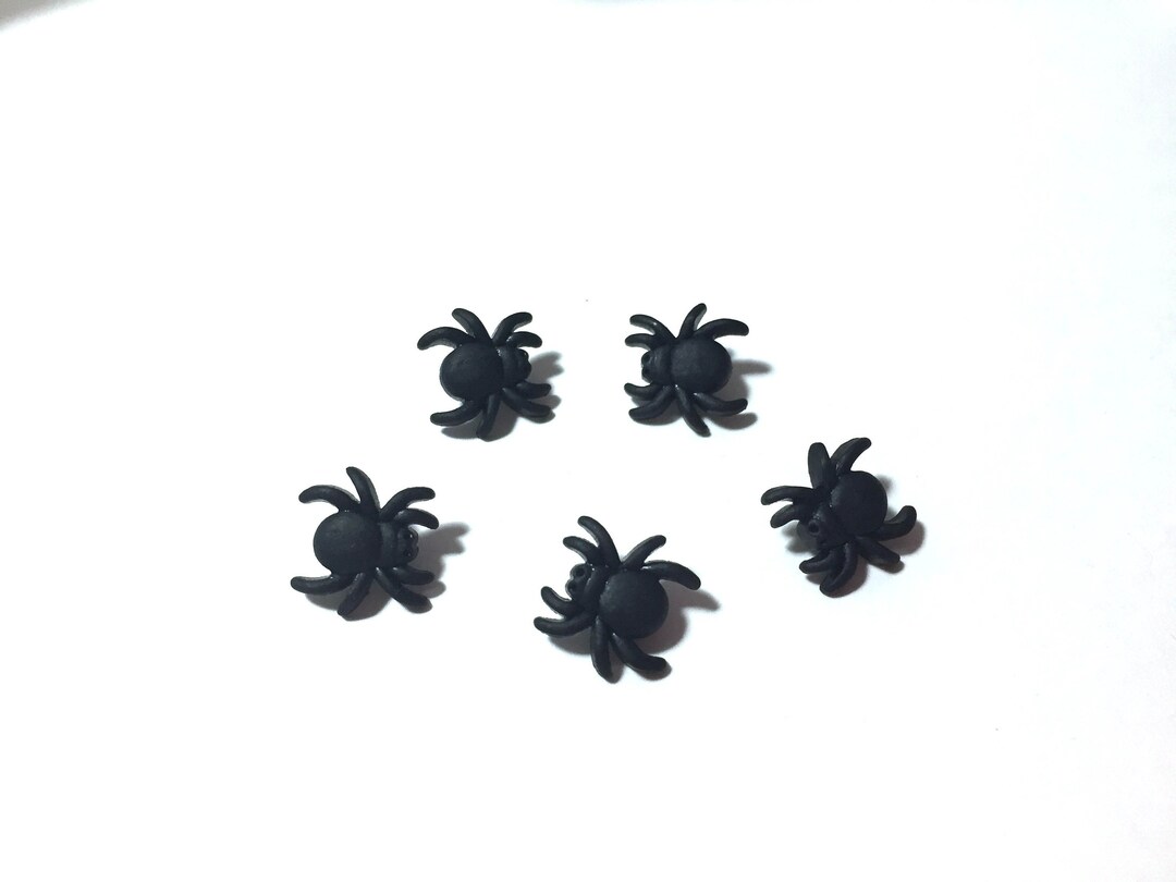 Mini Spider Button 1/2" Shank Flat Back Jesse Dress It up Fright Night ...
