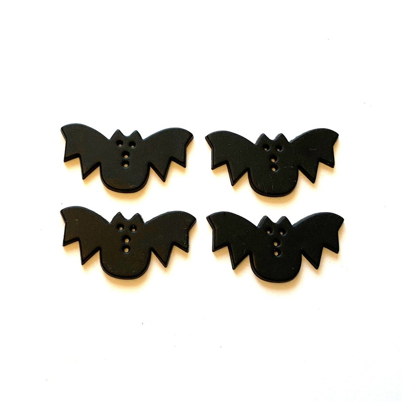 Bat Buttons Ensemble de 4 Two Hole Sew Thru Flat Back 1166 S | Etsy