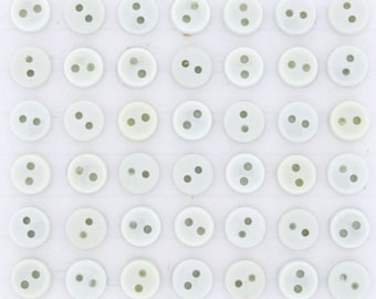 6MM Mini Round NATURAL Buttons Collection Neutral 1/4 Sold by Weight ...