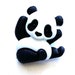 Panda Pile Buttons Bears Sitting Shank Back Jesse James Buttons 1210 C ...