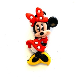 Disney Minnie Mouse Buttons Set of 2 Shank Flat Back Choice Licensed ...