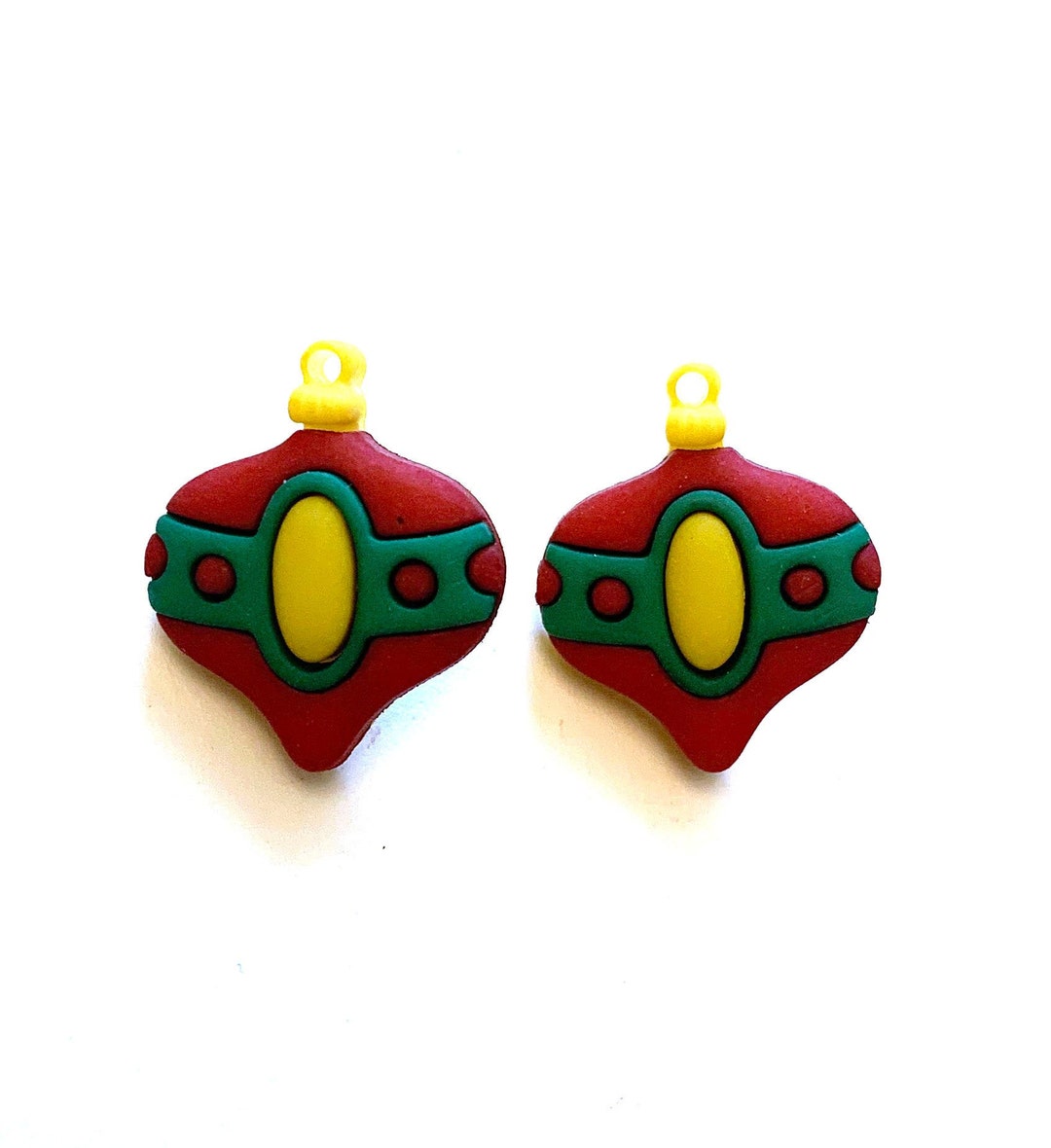 Christmas Ornaments Buttons Galore Tree Trimmers Shank Flat Back Choice ...