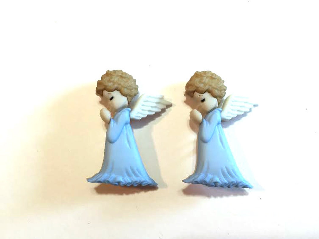Christmas Angel Buttons PRAYING Shank Back Jesse James Dress It up ...