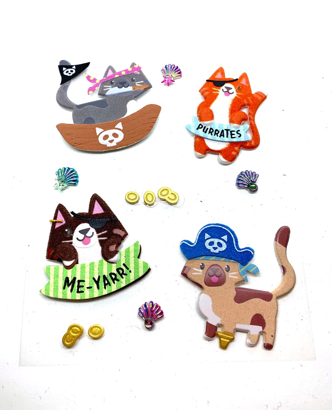 Cats Lover Embellishments Collection Stickers by Jolee's - Etsy