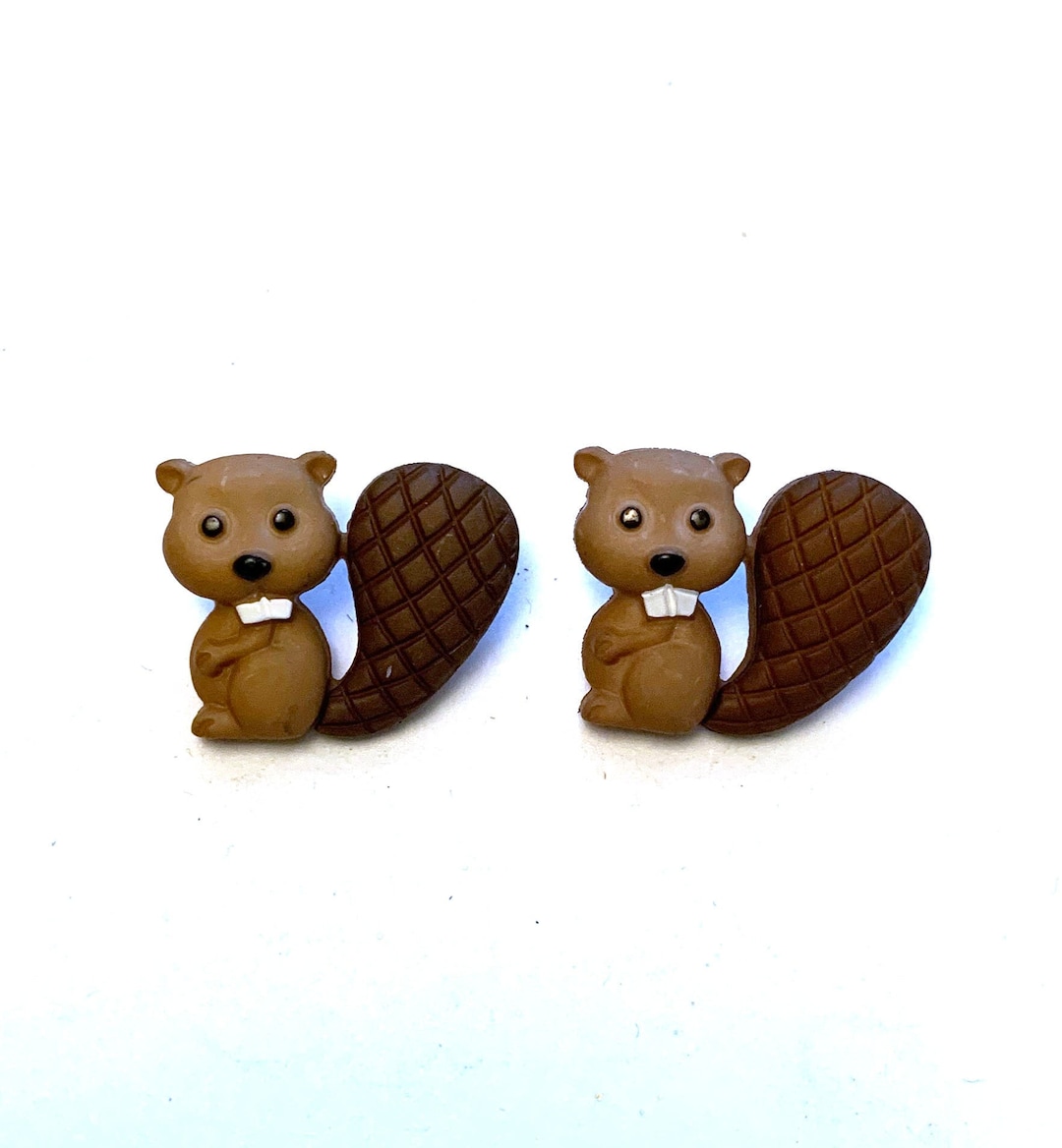 Beaver Buttons Backyard Buddies Shank Flat Back Choice Jesse James ...