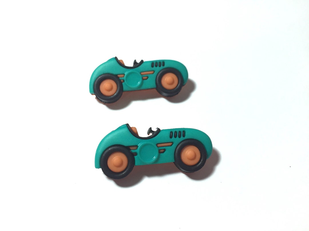 Race Car Buttons Speed Racers Color Choices Shank Back Jesse James ...