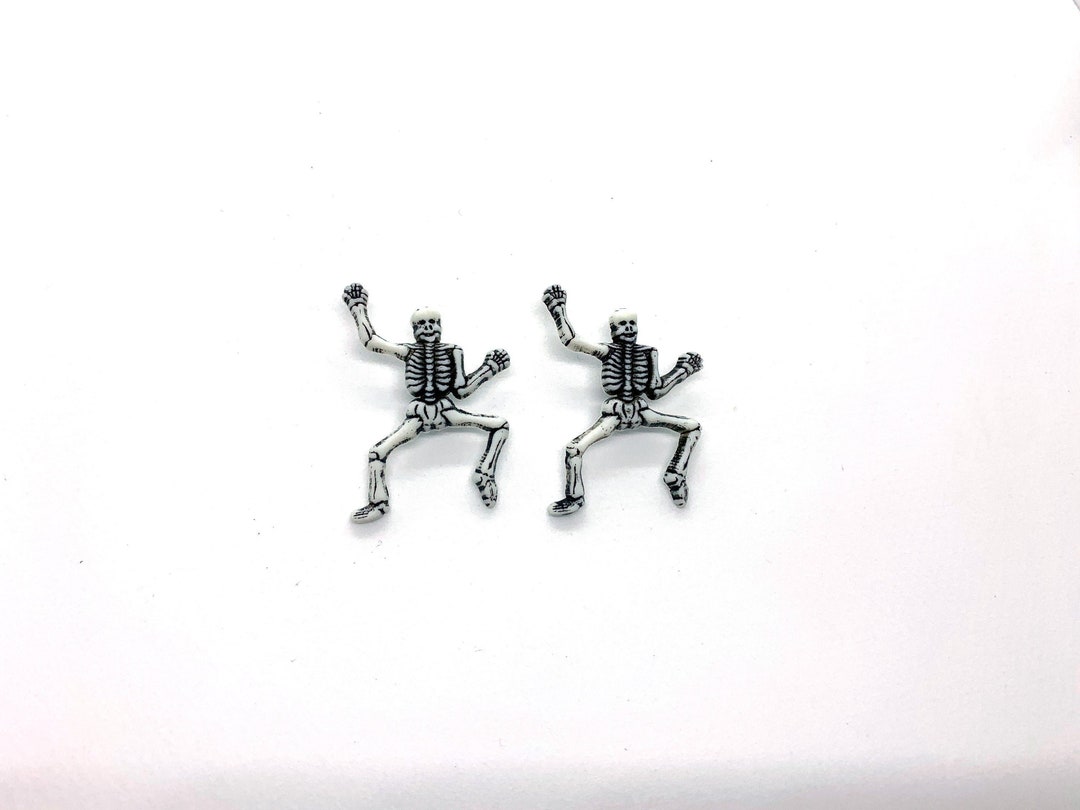 Skeleton Buttons Spooktacular (1") Shank Flat Back Choice Jesse James ...