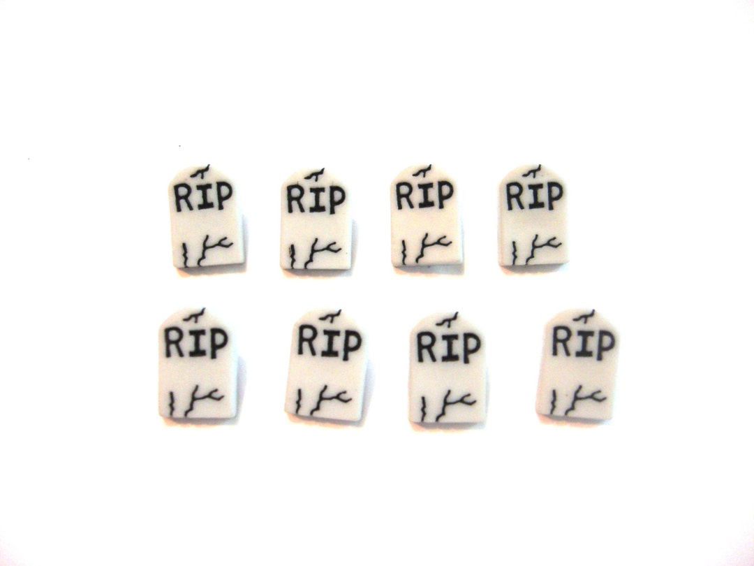 Micro Mini Tombstones Buttons Fright Night Shank Flat Back Choice Jesse ...