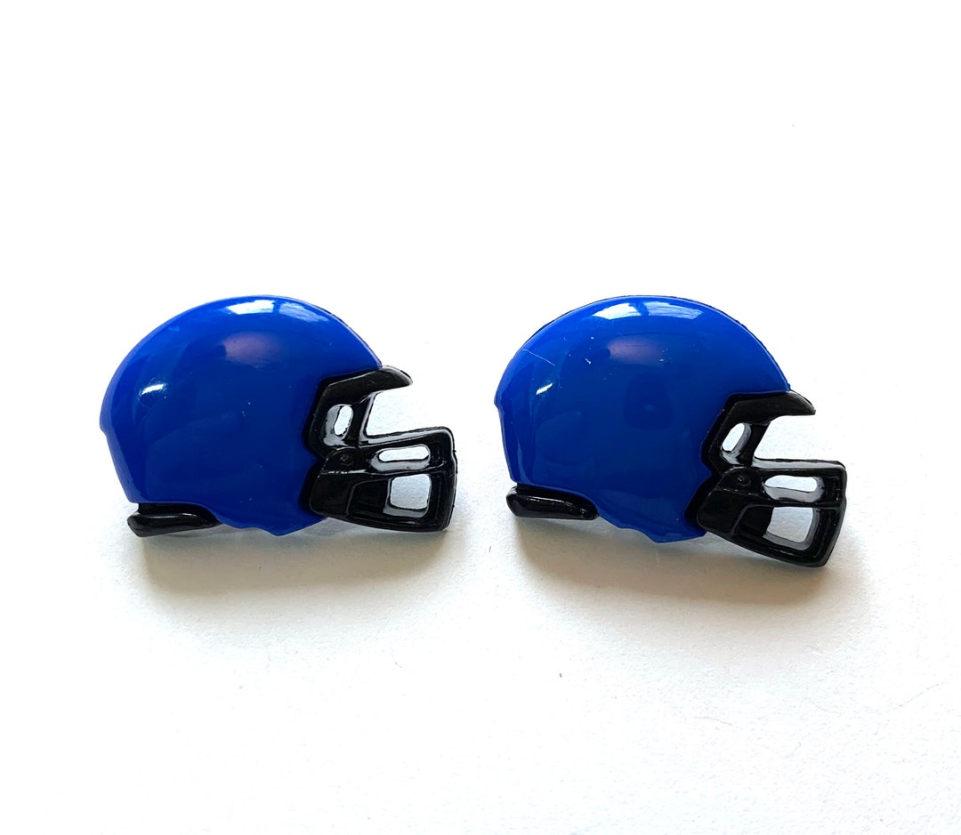 Blue Football Helmet Buttons Galore Shank Back - 1524 - Etsy