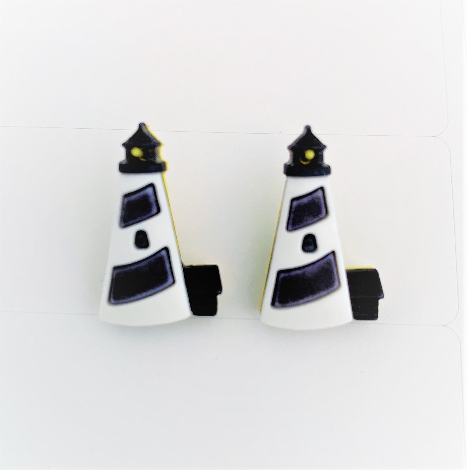 Lighthouse Buttons Galore Red Black Blue Color Choice 3D Light | Etsy