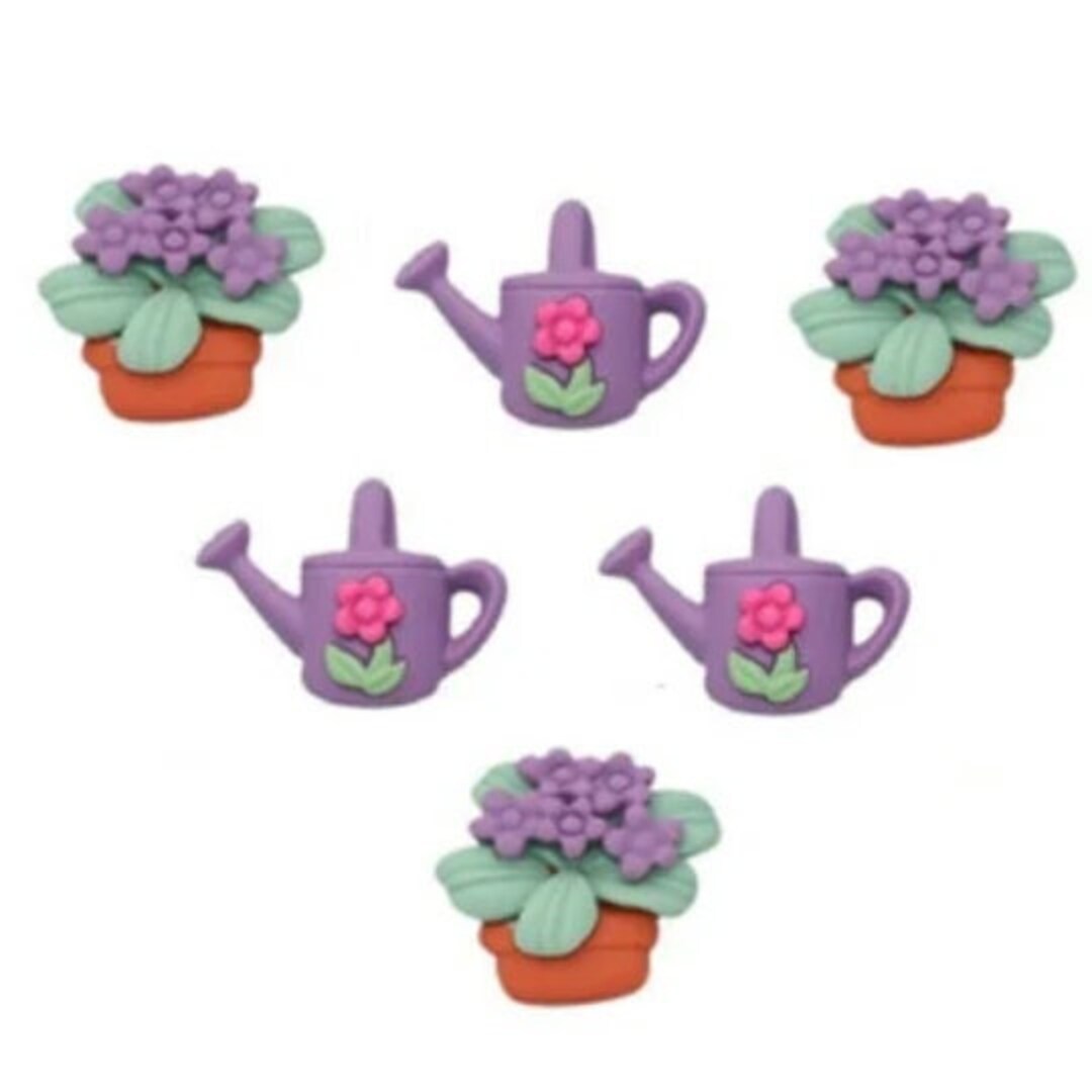 Flower Embellishment Collection Pretty as A Flower Set of 6 Flat Back ...