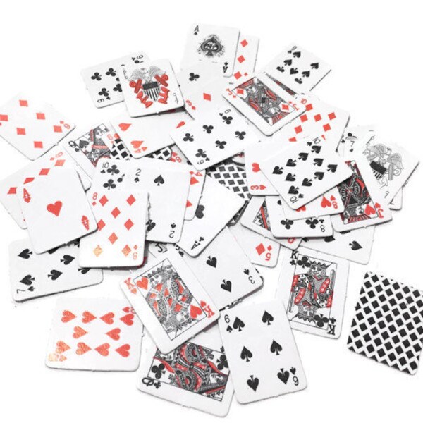Miniature Playing Cards - Etsy