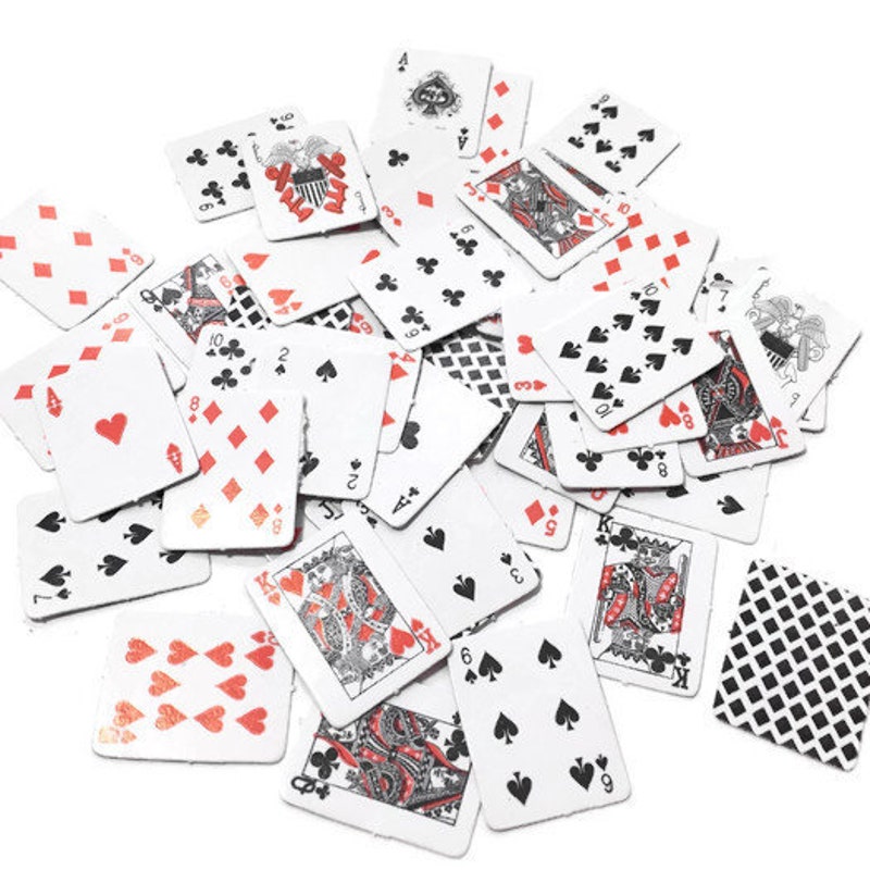 Miniature Playing Cards - Etsy
