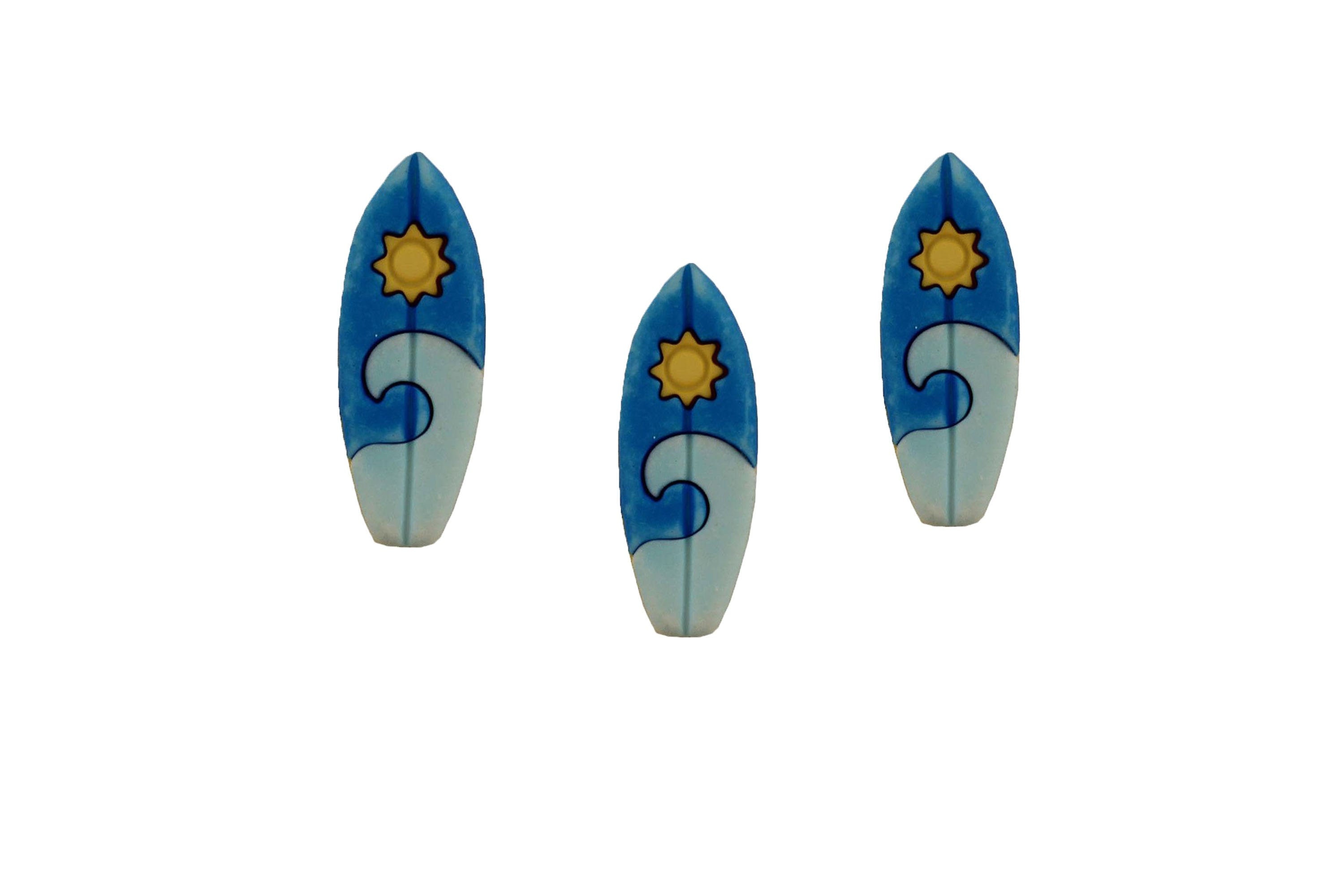 Surf Board Buttons Galore 3D Sun Shank Back Surfboards 123 | Etsy UK