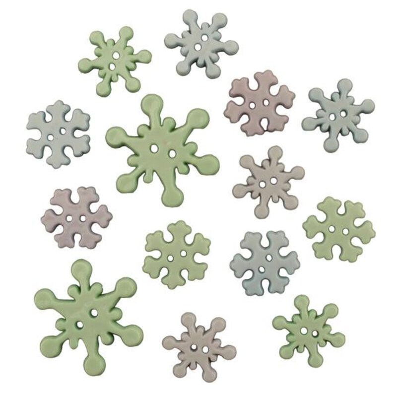Snowflakes Buttons - Etsy