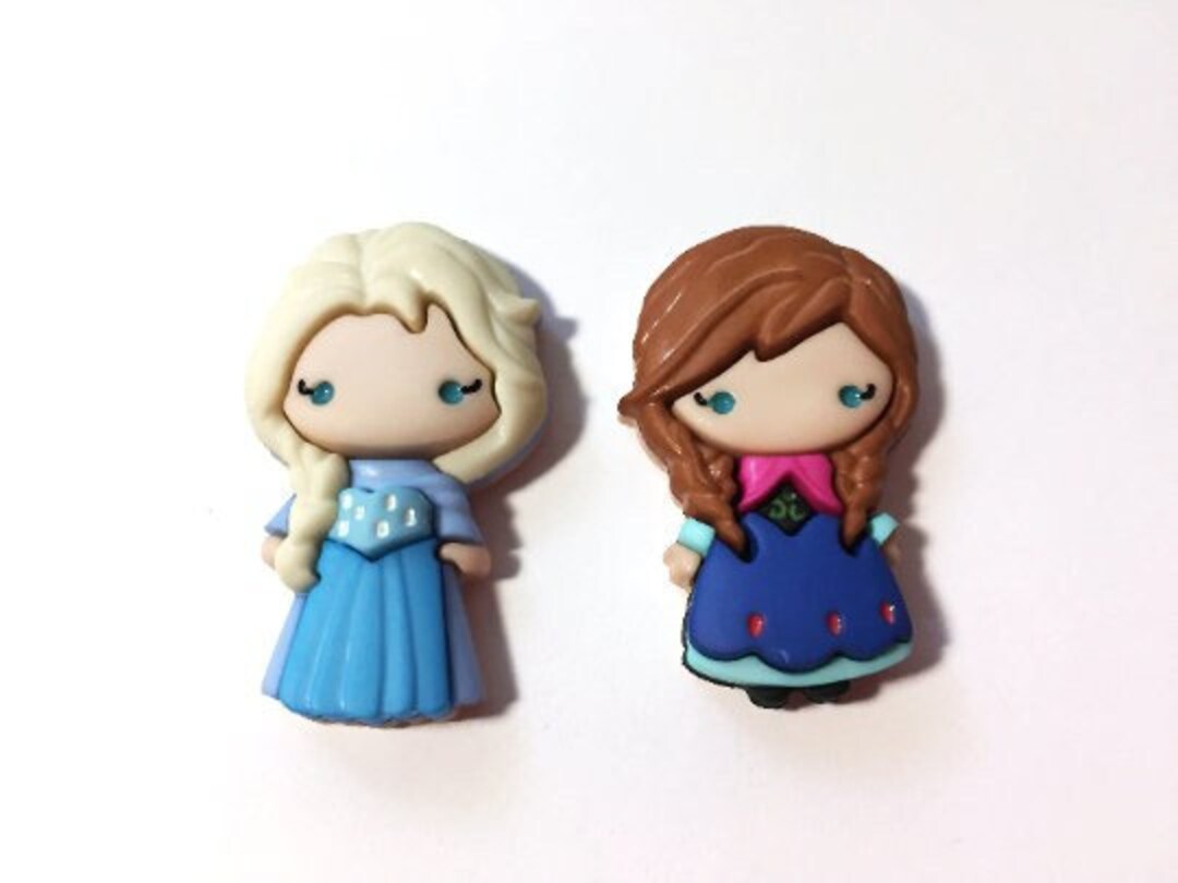 Disney Frozen Elsa Anna Buttons Collection Elsa Anna & Olaf Shank Back ...