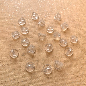 Make A Button Shank Backs Clear Acrylic 8MM (5/16") Craft Supply by ...