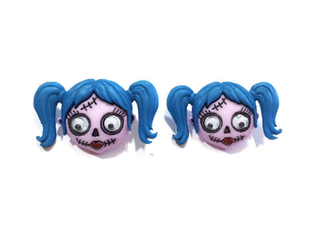 Zany Girl Zombie Button Shank Flat Back Choice Dress It up - H111 B - Etsy