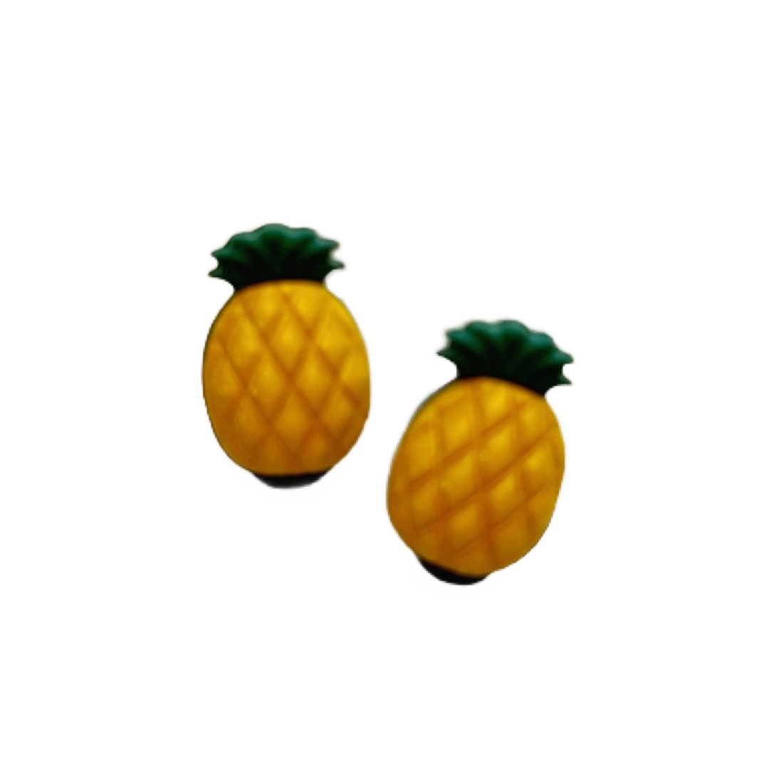 Mini Pineapple Buttons Galore Fruit Basket Two Color Choices Shank Back ...