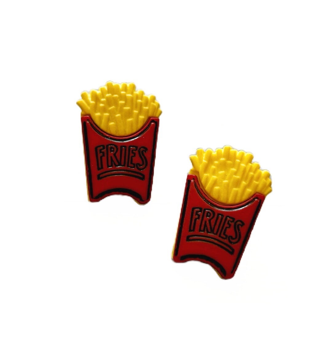 French Fries Button Shank Back Jesse James Dress It up Snack Attack ...