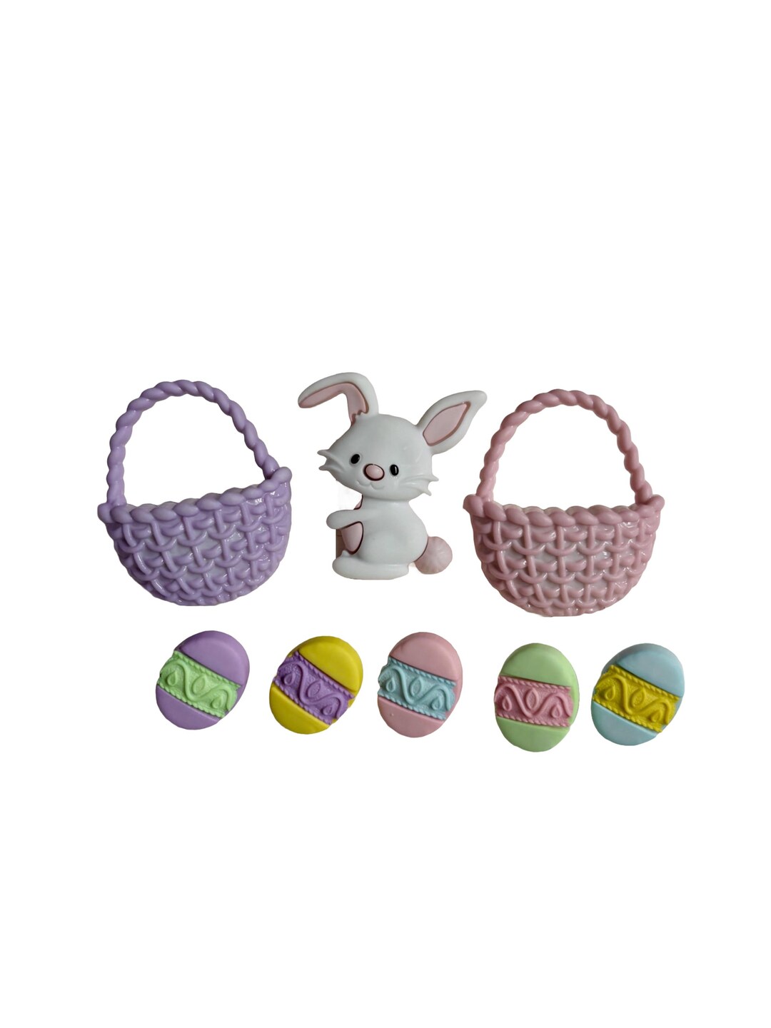 Easter Bunny Buttons Collection Set of 10 Shank Back by Shelly - 246 - Etsy