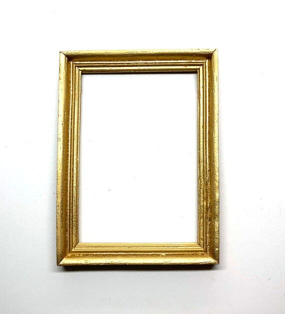 NEW Miniature Gold Picture Frame Dollhouse Home Decor | Etsy