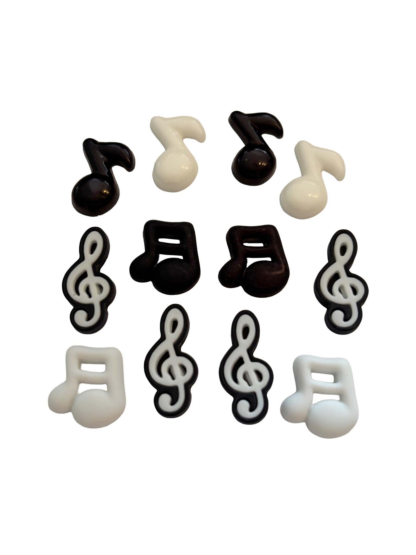 Music Buttons Galore Collection Notes Treble Clefs Shank Back & Flat ...