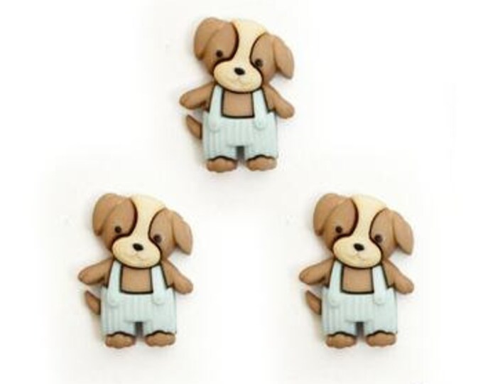 Dog Buttons Puppy Forever Friends Shank Flat Back Choice Jesse - Etsy