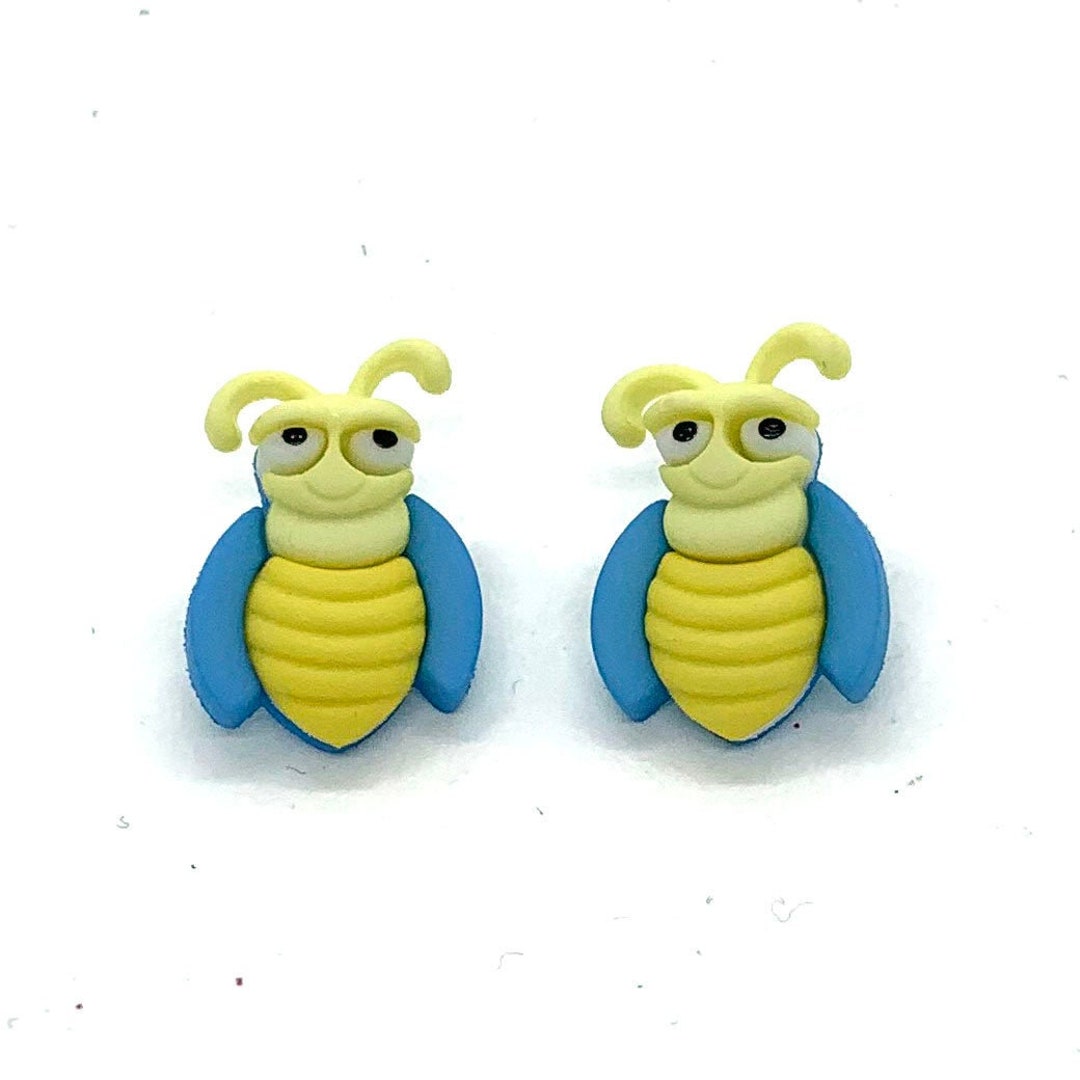 Bug Eyed Lightening Bug Button Shank Back - 1240 - Etsy