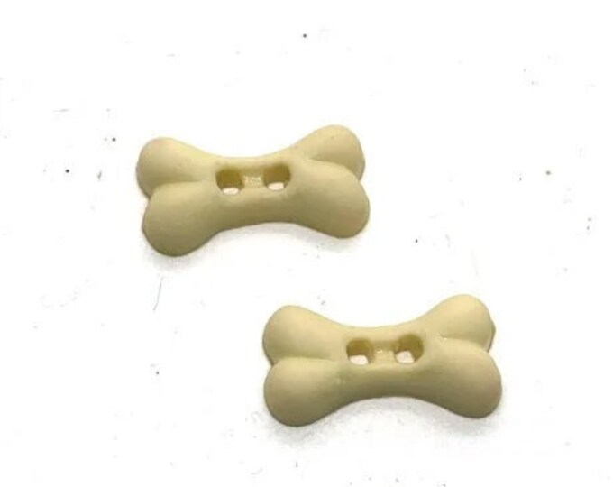 8 Dog Bone Buttons Brown Bones Sew Through Brown Dog Bones - Etsy