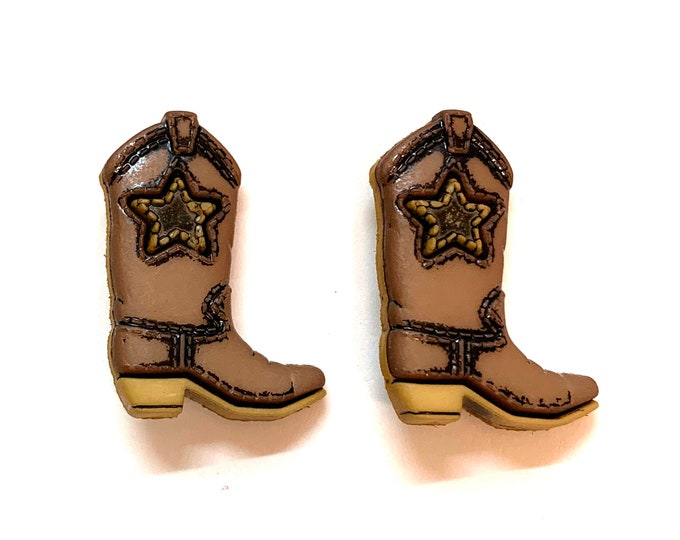 Cowboy Boots Buttons Howdy Partners Shank Back Jesse James Dress It up ...