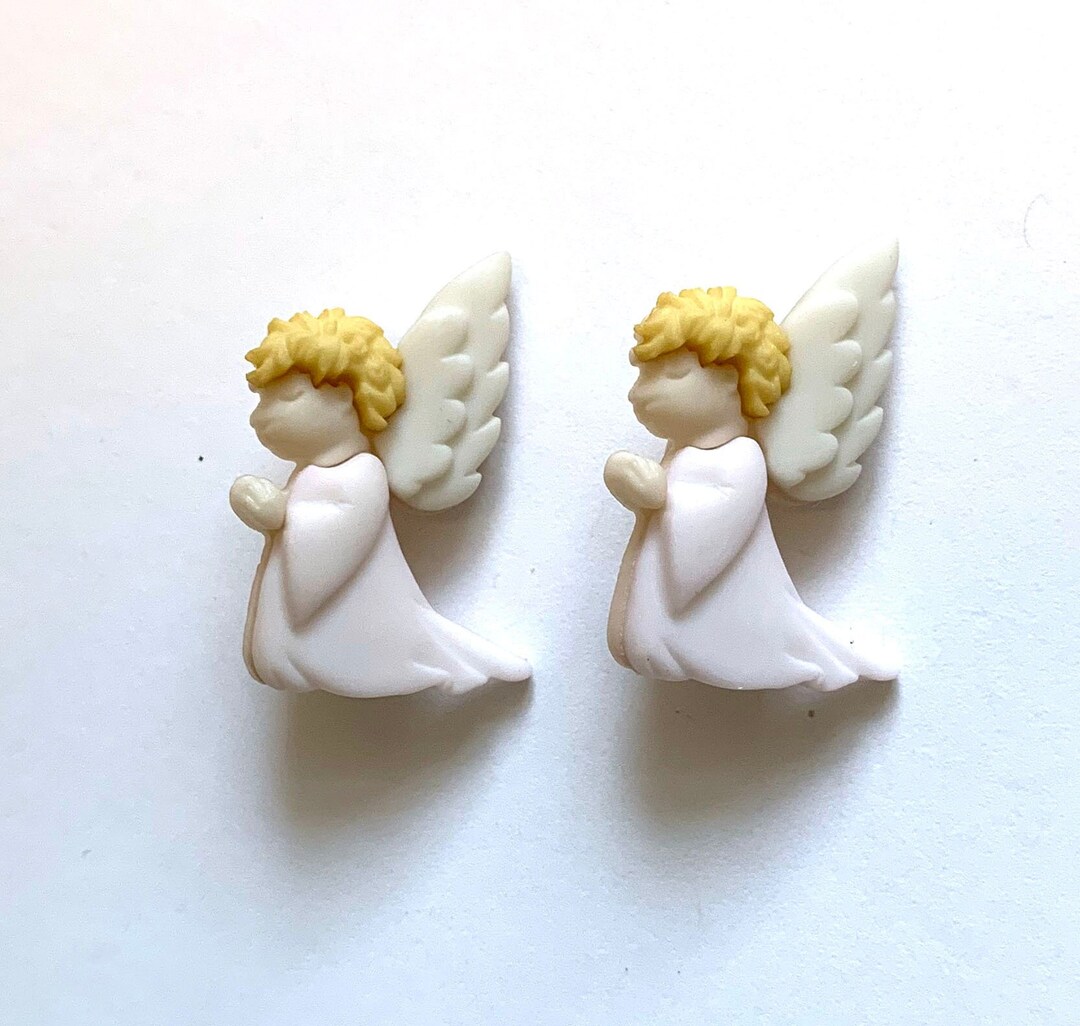 Angel Buttons Shank Flat Back Choice Nativity Jesse James - Etsy