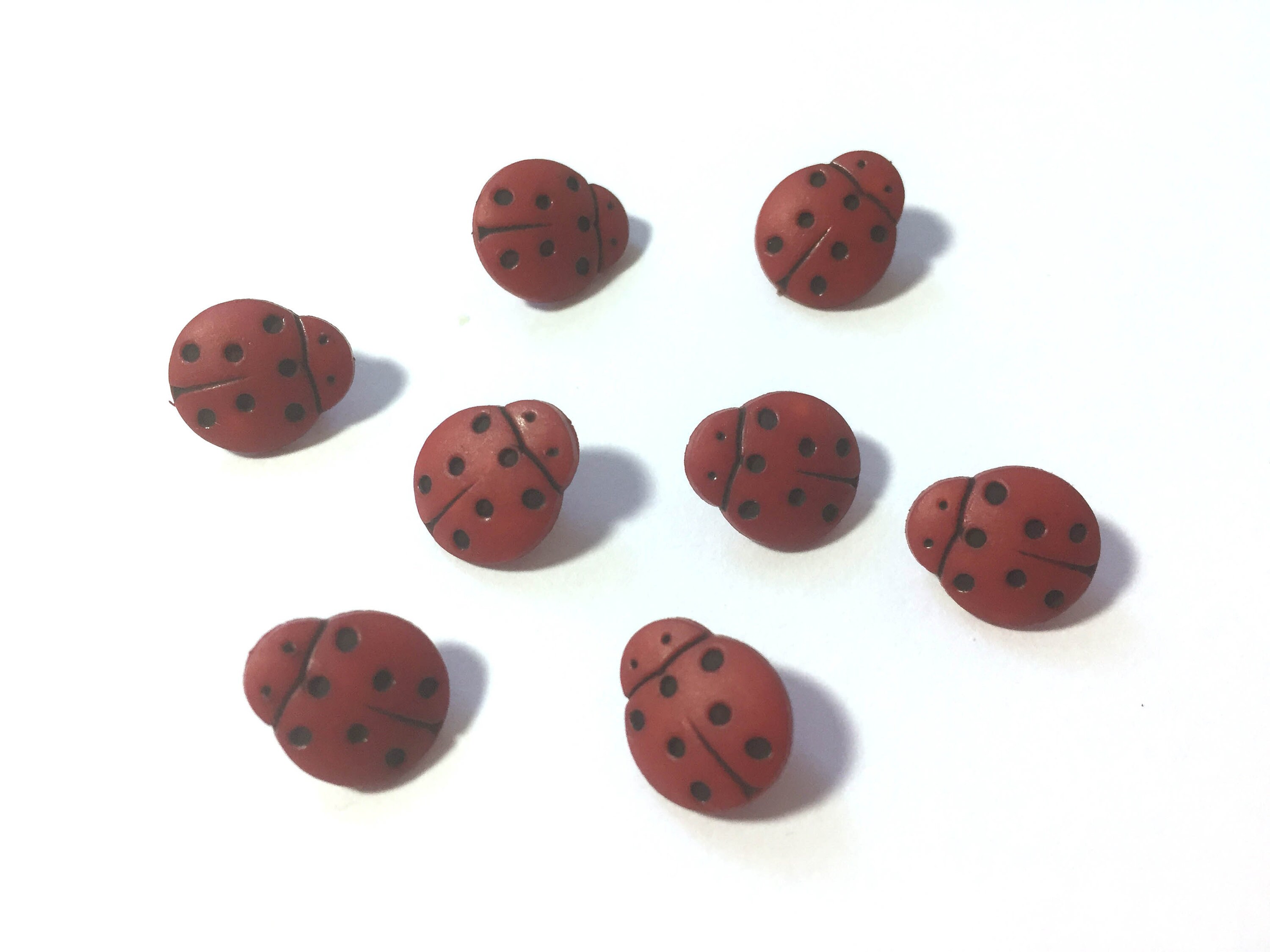 Mini Lady Bug Buttons 1/2 Tiny Ladybugs Dress It Up | Etsy