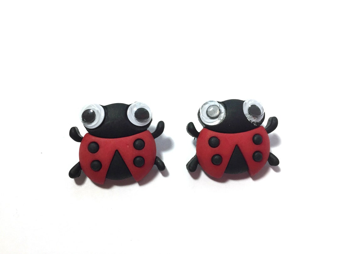 Ladybug Buttons Wild and Wacky Shank Flat Back Choice Jesse James Dress ...