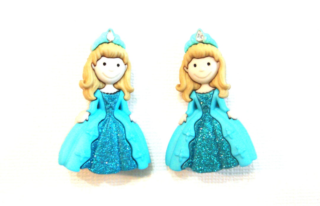 Aqua Blue Princess Dress Buttons – Shank Back, 1.5" X 1" - 1326 W160 - Etsy