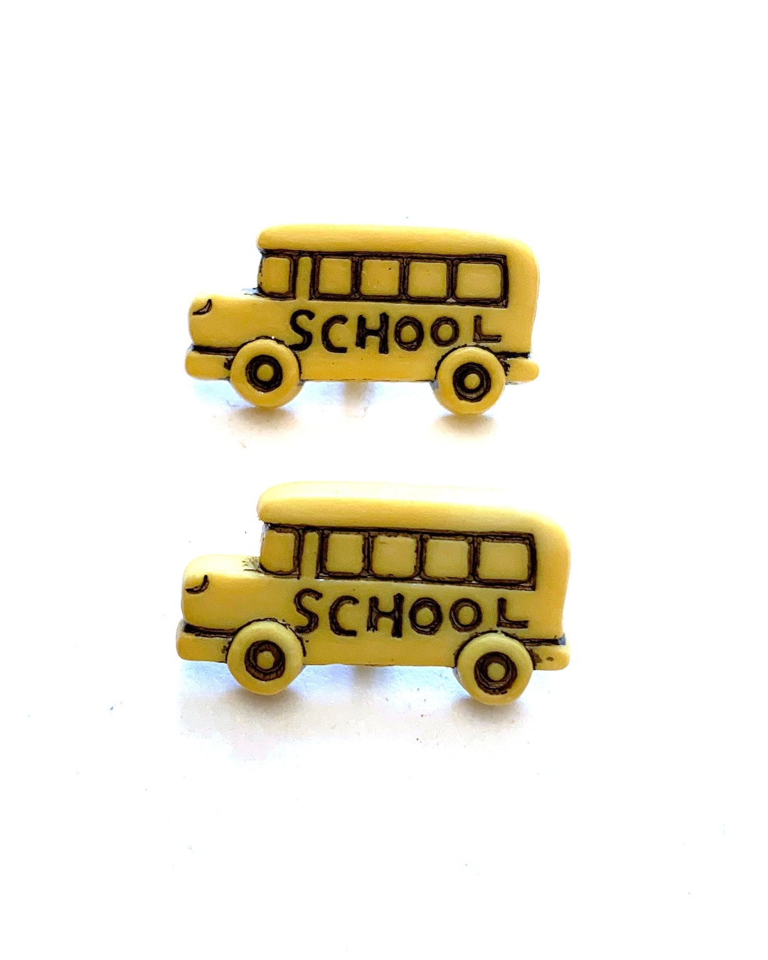 Yellow School Bus Buttons Galore Shank Flat Back Choice - 1479 M - Etsy