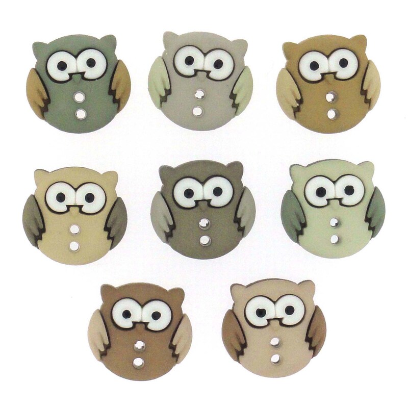 Owl Buttons - Etsy