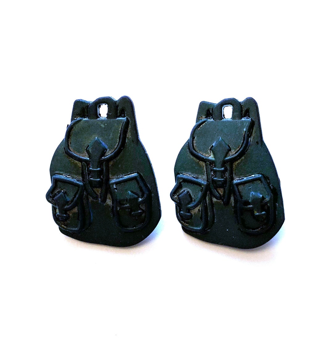 Backpack Buttons Galore Hunter Green Shank Flat Back Choice - 19 - Etsy