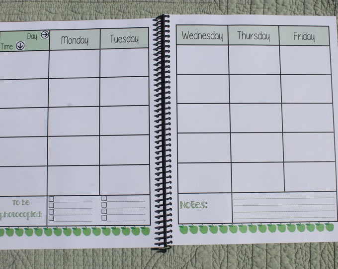 Teacher Plan Book - Etsy