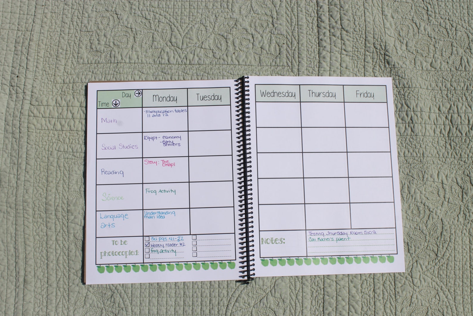 Teacher Plan Book - Etsy