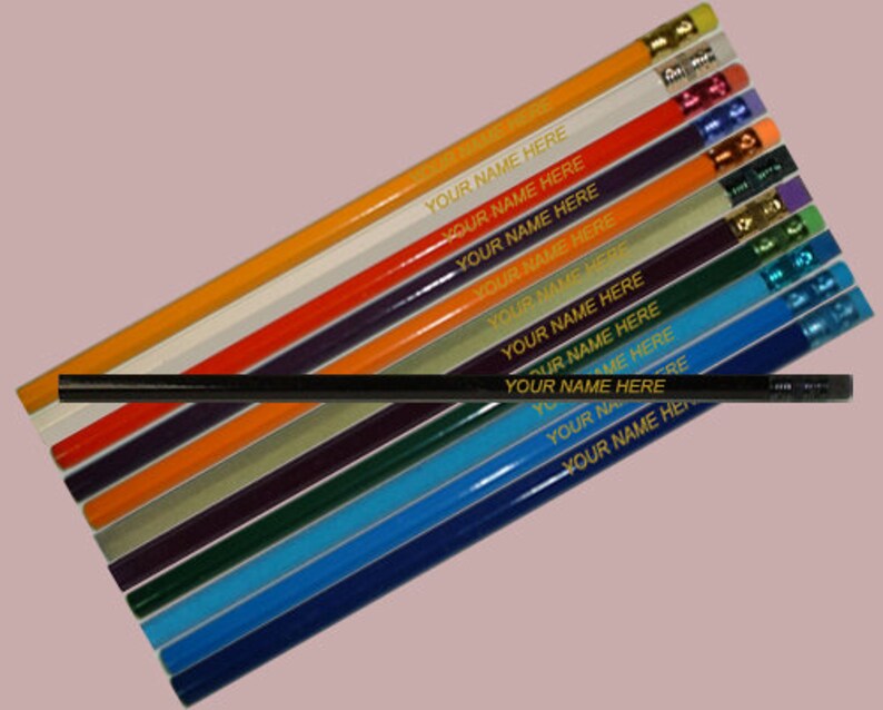 Ezpencils - Personalized Hexagon Pencils - 12 Pkg - Kids, Business ...