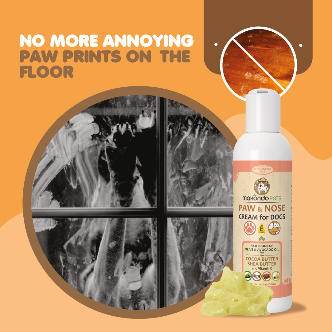 Dog Paw Balm Nose & Paw Soother Cream. Natural Dog Paw Protector. Ideal ...