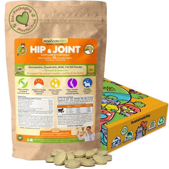 Dog Joint Supplement Chewable Tablets With Turmeric - Etsy