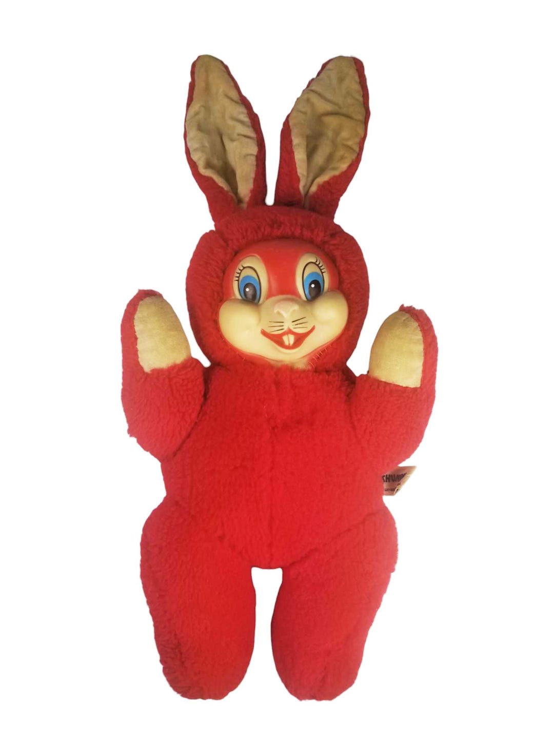 1960s Disney's thumper From Bambi, Red Plush Rubber Face Stuffed Animal ...
