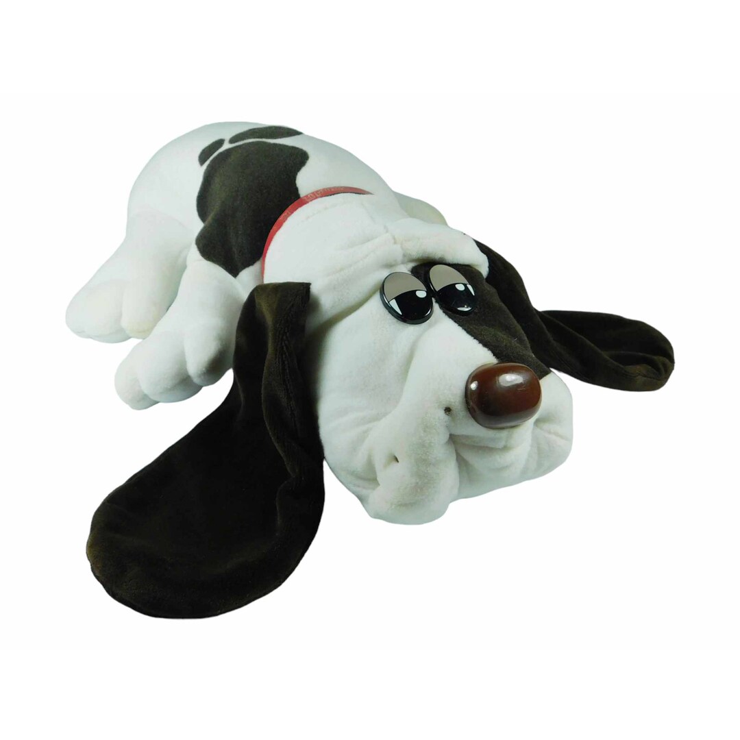 1985 Pound Puppies White & Dark Brown Spotted Pup by Tonka - Etsy