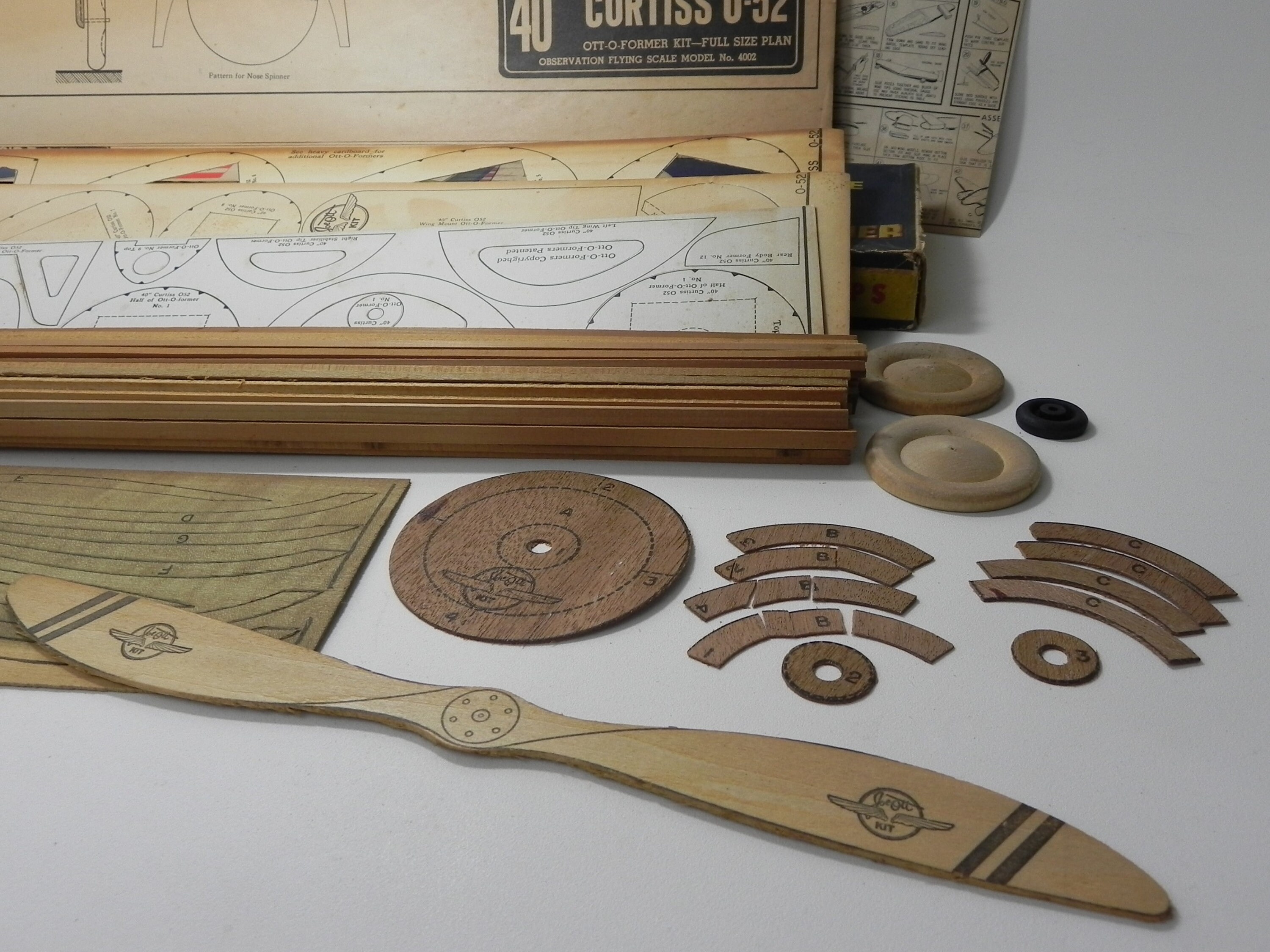 Vintage Joe Ott 4002 Ott-o-former Curtiss O-52 Pursuit Series Model Kit ...