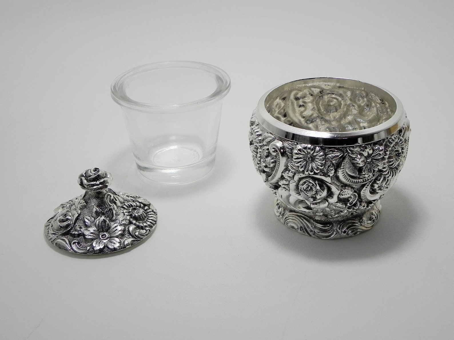 Vintage Ornate Silver Plated Jam Dish HF-0917 Japan NOS | Etsy