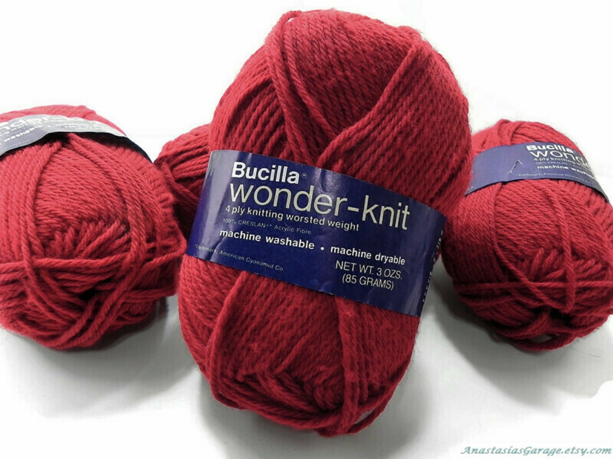 Bucilla Wonder-knit Yarn - 4 Ply - Color 119 - Includes 4 Skeins - Etsy
