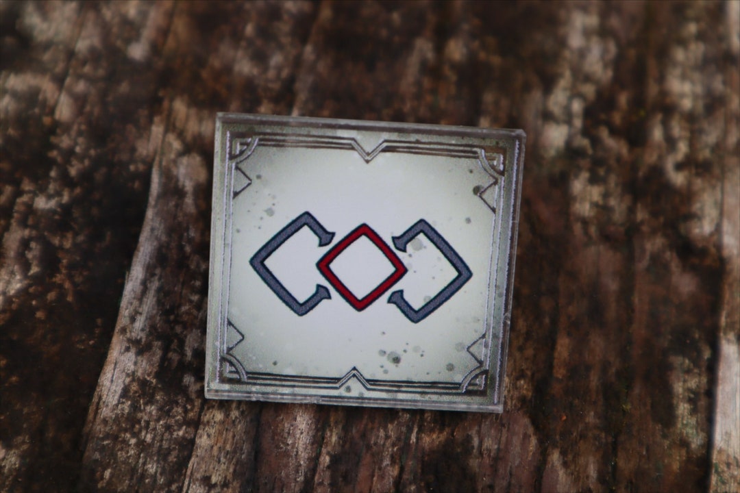 Acrylic PIN (1.25") - Garlemald Garlean Empire Flag "nos Summus Manus ...